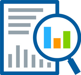 Browse report logo icon design Royalty Free Vector Image