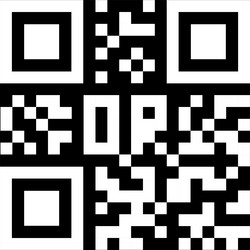 Qr code icon black scan logo barcode Royalty Free Vector