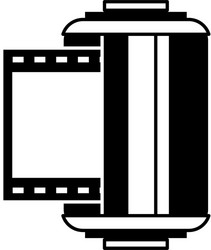 Roll tape photographic camera vintage Royalty Free Vector