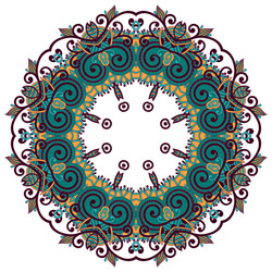 Decorative round Royalty Free Vector Image - VectorStock