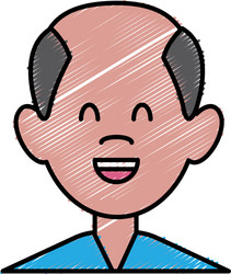 Man smiling cartoon Royalty Free Vector Image - VectorStock