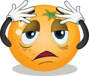 Sad Orange Fruit Cartoon Vector Images (over 340)