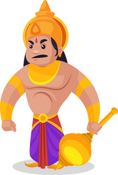 Bhima cartoon character Royalty Free Vector Image