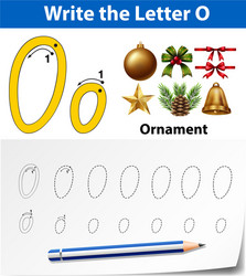 Number six tracing alphabet worksheets Royalty Free Vector