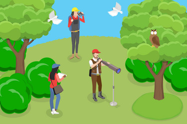 Birdwatcher Birdwatching Man Vector Images (69)