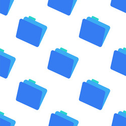 File folder icon seamless pattern background Vector Image