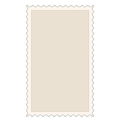 Postage stamp template blank rectangle and square Vector Image
