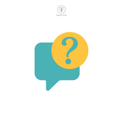 Question mark icon symbol template for graphic Vector Image