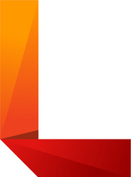 R ribbon letter logo icon design Royalty Free Vector Image