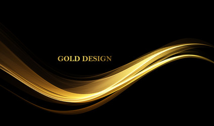Abstract elegant gold red and blue curved wave Vector Image
