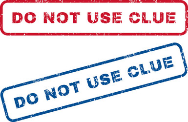 Do not use clue rubber stamp Royalty Free Vector Image