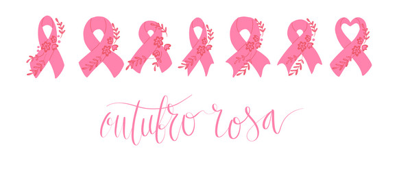 Outubro Rosa Vector Images (77)
