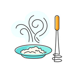 Potatoes puree icon cartoon style Royalty Free Vector Image