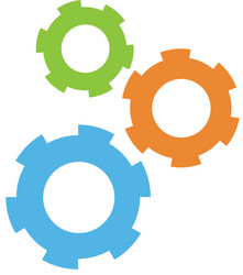 Three Cogwheel Vector Images (over 410)