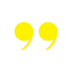 Quote symbol icon minimal and creative Royalty Free Vector
