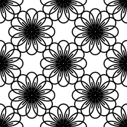 Circular flower decorative patterns Royalty Free Vector