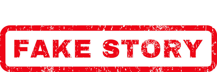Fake story rubber stamp Royalty Free Vector Image