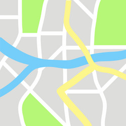 Simple map Royalty Free Vector Image - VectorStock