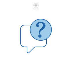 Question mark icon symbol template for graphic Vector Image