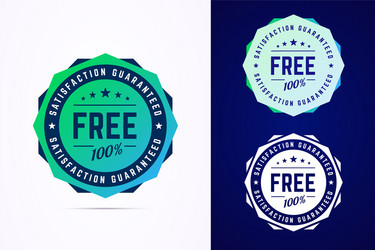 Free entry round isolated gold badge Royalty Free Vector