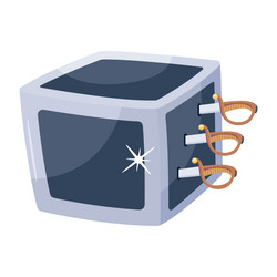 Clockwork box Royalty Free Vector Image - VectorStock