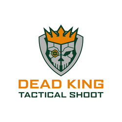 Military skull logo tactical division Royalty Free Vector