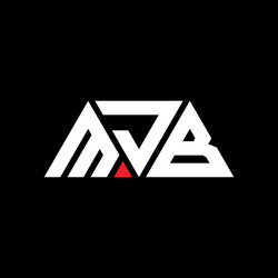 Mjb letter logo design for technology company Vector Image