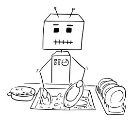 Stickman Cooking Vector Images (over 140)