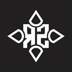 Rz logo monogram with horn shape style design Vector Image