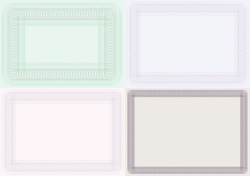 Blank certificate template Royalty Free Vector Image