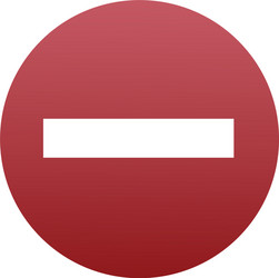 Blank Do Not Enter Sign
