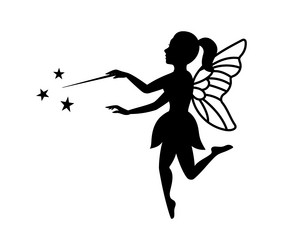 Flying Fairy Outline