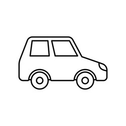 Cars outline icons collection vehicle automobile Vector Image