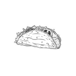 Taco Abstract Sketch Vector Images (72)
