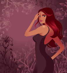 Woman with Flowers Vector Images (over 120,000)