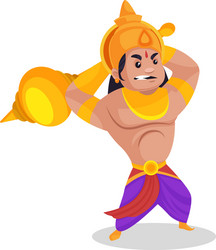 Bhima cartoon character Royalty Free Vector Image