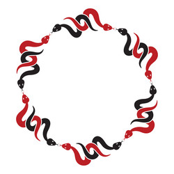 Snake frame 2 Royalty Free Vector Image - VectorStock