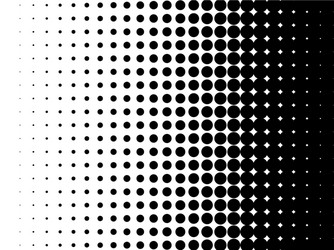 Halftone fade gradient vertical dot pattern Vector Image