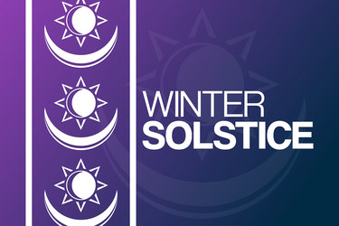 Winter solstice holiday Royalty Free Vector Image