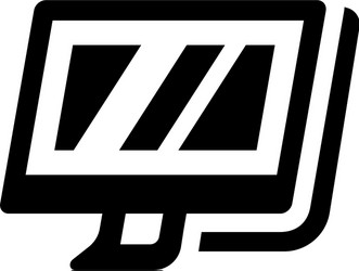 Monitor screen icon Royalty Free Vector Image - VectorStock