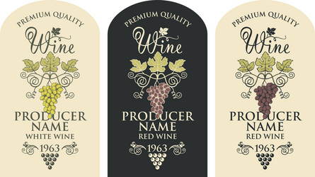 Wine bottle label Royalty Free Vector Image - VectorStock