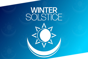 Winter solstice holiday Royalty Free Vector Image