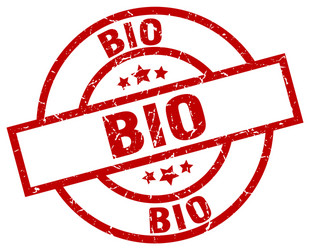 Bio stamp bio label round grunge sign Royalty Free Vector