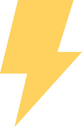 Thunderbolt lightning power energy icon Royalty Free Vector