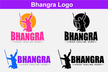 Bhangra logo design Royalty Free Vector Image - VectorStock