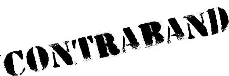 Contraband rubber stamp Royalty Free Vector Image