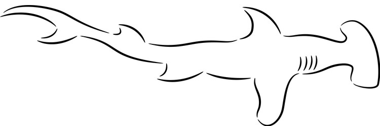 Hammerhead Outline Vector Images (over 170)
