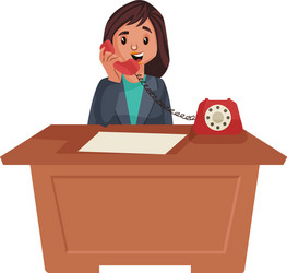 Hr manager cartoon character Royalty Free Vector Image