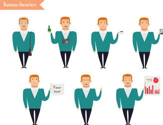 Ready-to-use character set Royalty Free Vector Image