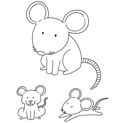 Set of mouse Royalty Free Vector Image - VectorStock